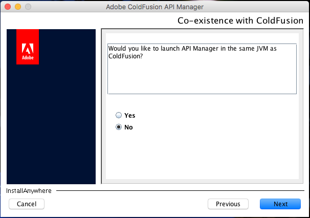 Installing ColdFusion 2016 API Manager